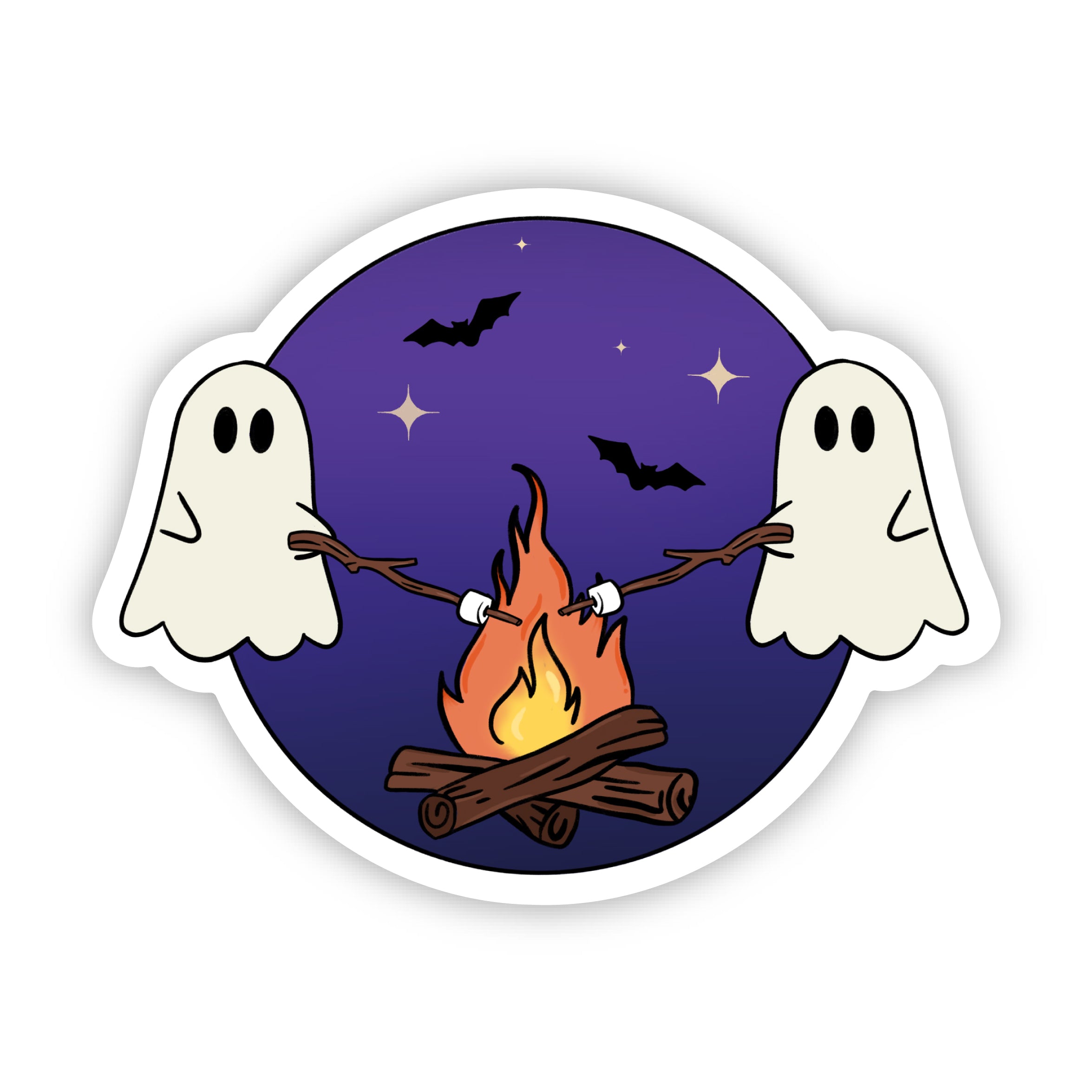 Ghost Roasting Smores Sticker – Jami Creates